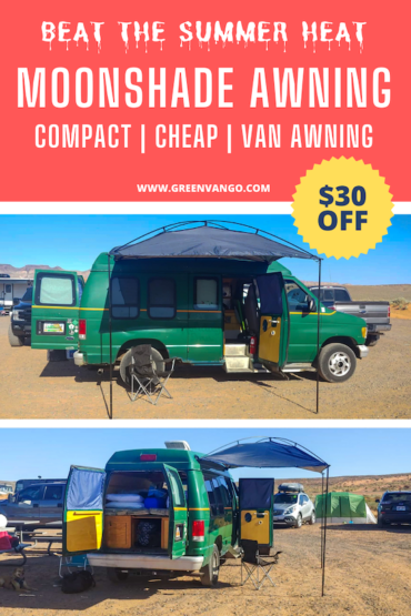 MoonShade Awning Review: Portable Van Awning for Vanlife