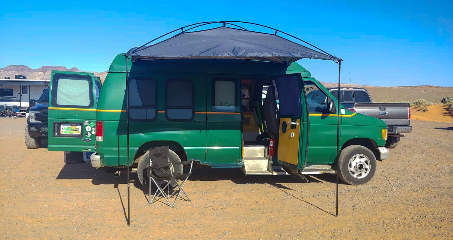 MoonShade Awning Review: Portable Van Awning for Vanlife