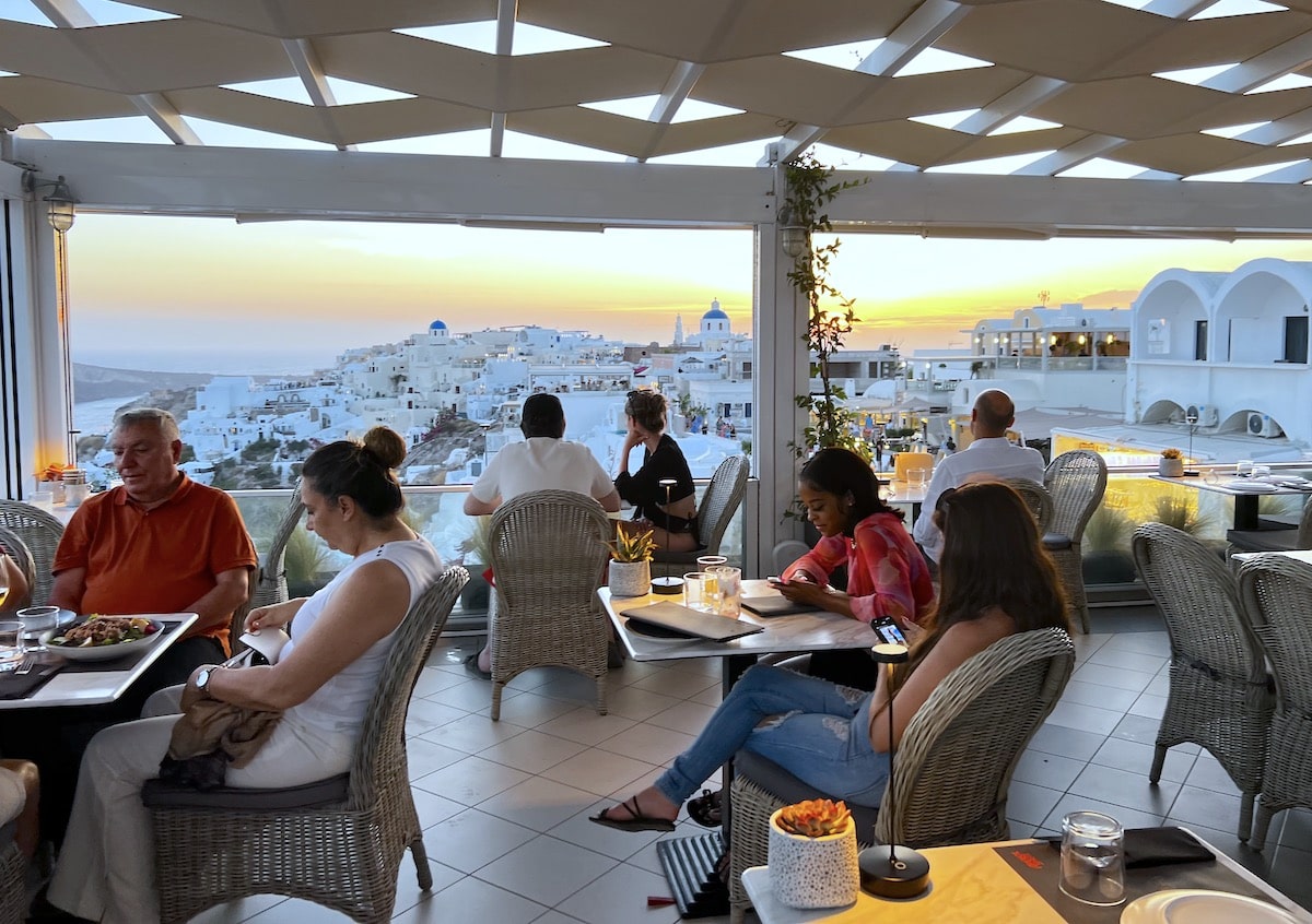 Most Delicious Santorini Restaurants with a View | Outdoorsy Nomad